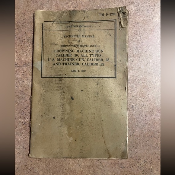 Other | Vintage War Department Technical Manual Ordnance Maintenance ...